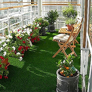 IYU_Dsgirh Artificial Grass Turf Lawn Mat Blanket, Fake Grass Rug for Home Garden Decor, Landscape Synthetic Grass Mats Carpet for Pets Indoor Outdoor Patio Balcony Yard Party (78.7 x 78.7 Inches)