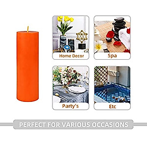 Zest Candle Pillar Candle, 2 by 6-Inch, Orange