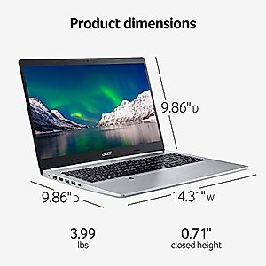 Acer Aspire 15.6” Laptop with Fingerprint Reader & Backlit Keyboard (Latest Model), Full HD IPS Display, AMD Ryzen 3 Quad-Core Processor, 20GB RAM, 1TB SSD, RJ-45, USB-C, HDMI, NLY MP, Windows 11