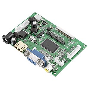 Qioni 7 inch 1024 * 600 LCD TFT Display HDMI VGA Monitor for Raspberry Pi 3/2/ Computer Display and Driver Board, Flat Cable, USB Power Supply Cord, Remote Control