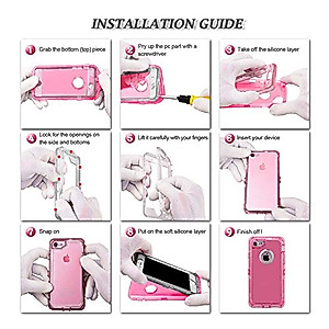 ORIbox Case Compatible with iPhone SE Case 2022/2020, Compatible with iPhone 7 Case, Compatible with iPhone 8 Case, Heavy Duty Shockproof Anti-Fall clear case