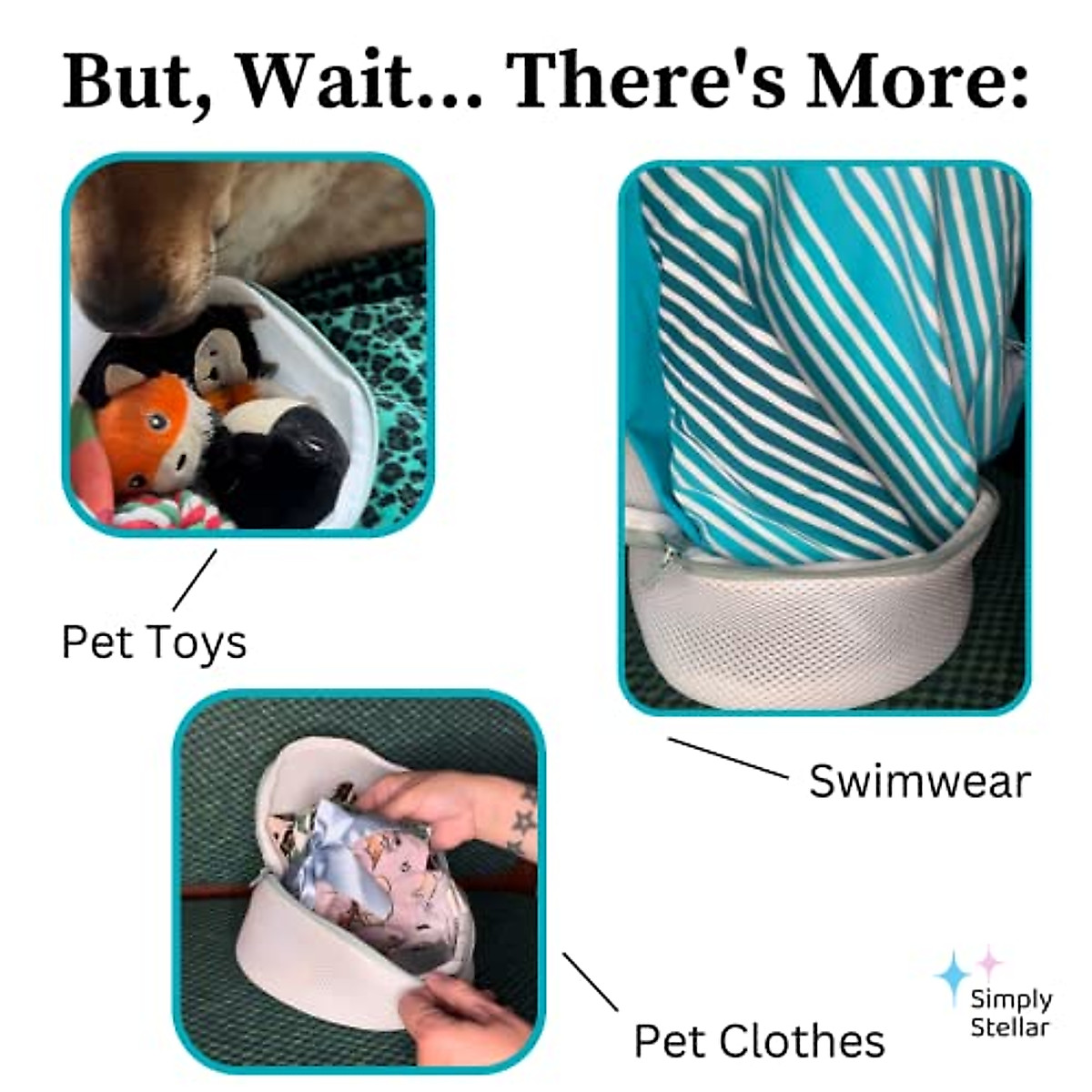 Simply Stellar 2 Pack | Eco-Friendly | Bra Bags for Laundry and Travel | Lingerie Bags for Washing Delicates | Delicates Bag for Washing Machine | Mesh Laundry Bags for Delicates | Recycled Materials