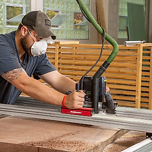 Woodpeckers Slab Flattening Mill, Extended, 38"x128"/62"x104" Capacity, USA Made Wood Slab Leveling Jig, Includes Router Sled, Rails, Clamping Dogs