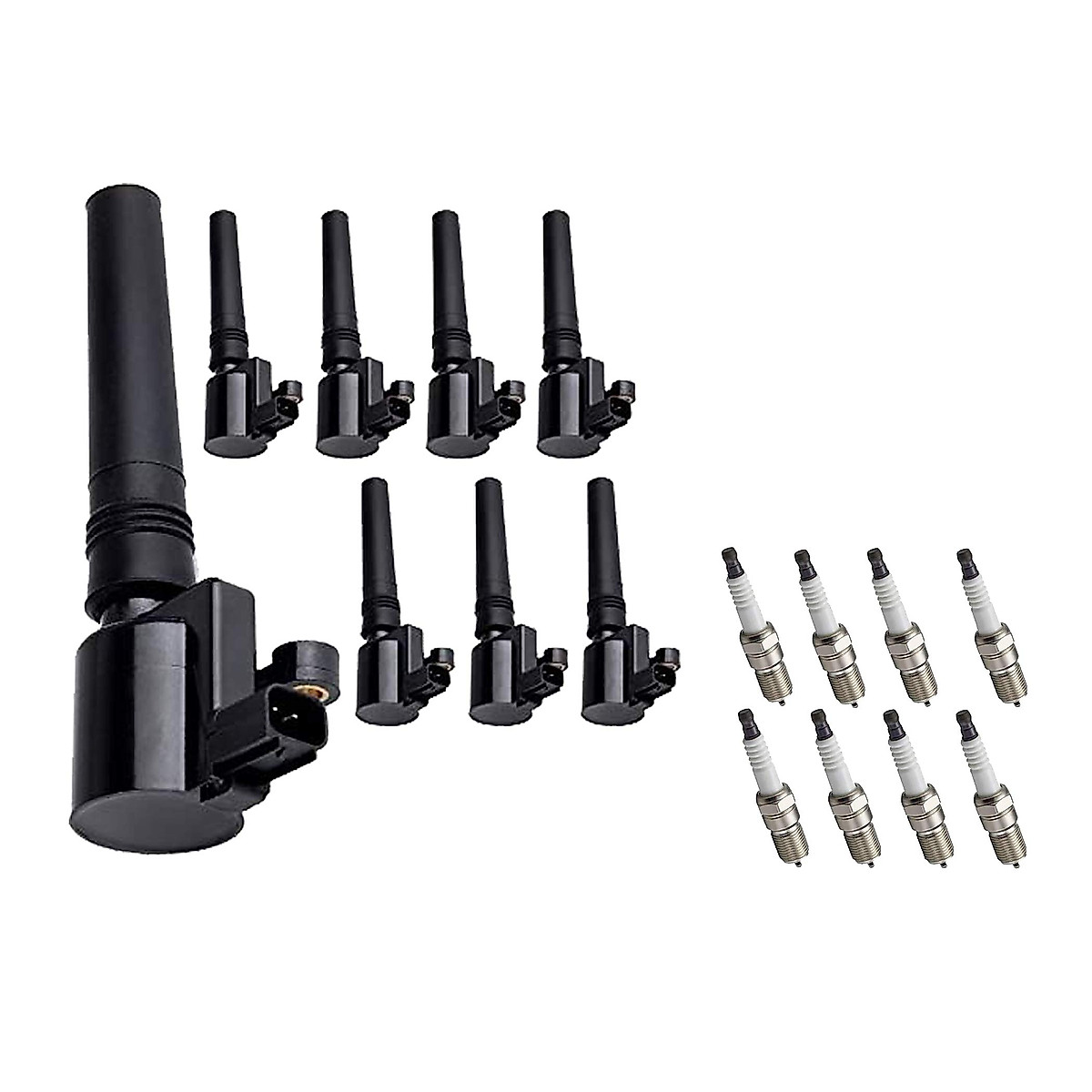 ENA Set of 8 Ignition Coil Pack Compatible with Ford Jaguar Lincoln Thunderbird 2002-2005, S-Type 1999-2003, LS 2000-2006 3.0 3.9 4.0 4.2 Replacement for FD506 DG515 DG529 4503