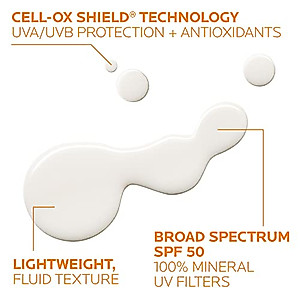 La Roche-Posay Anthelios Mineral Ultra-Light Face Sunscreen SPF 50, Zinc Oxide Sunscreen for Face, 100% Mineral Sunblock, Oil Free Sunscreen for Sensitive Skin, Daily Sun Protection