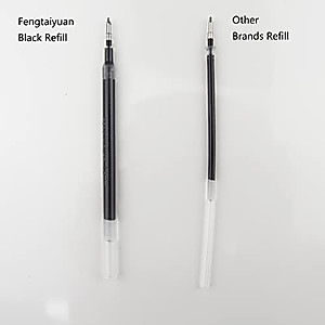Fengtaiyuan P18, 0.5mm Black Gel Pens, Gel Ink Rollerball Pens for Office, Extra Point, Matt Type, 18 Pack