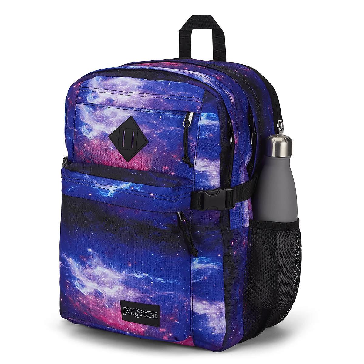 JanSport Main Campus Backpack - Travel or Work backpack w 15-Inch Laptop Sleeve and Dual Water Bottle Pockets, Space Dust