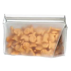 BlueAvocado Re-Zip Seal Reusable 1-Cup Snack and Lunch Bag, Pack of 2