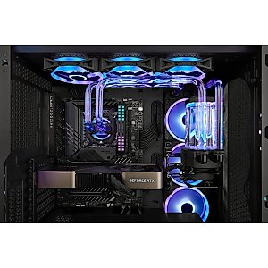 Corsair Hydro X Series iCUE XH305i RGB PRO Custom Cooling Kit (Hardline CPU Cooling Loop, CPU Water Block, D5 Pump/Reservoir Combo, Radiator, 3x RGB Fans, iCUE Software Control) Black