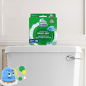 Scrubbing Bubbles Toilet Bowl Tablets, Continuous Clean Toilet Drop In Discs, Each Tablet Provides 4 Weeks of Protection Against Stains and Build Up, 5 Count (Pack of 1)