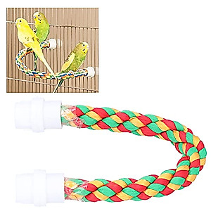 01 Bird Chew Toy, Bird Parrots Stand U Shape Bird Rope Perch for for Bird
