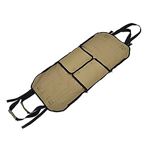 RvSky Household Garden Products Large Capacity Firewood Storage Bag Basket Oxford Cloth Outdoor Camping Wood Log Carrier(卡其)