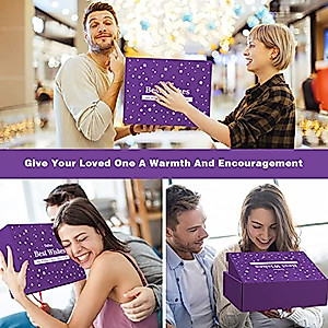 Get Well Soon Gifts for Women, Birthday Care Package, Relaxing Inspirational Women Includes Blanket Socks Stainless Steel Tumbler Mask Candle Basket Mom Sisters Friends