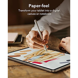 ESR 2 Pack Paperfeel Screen Protector Compatible with iPad 10th Generation (10.9 Inch, 2022), Write and Draw Like on Paper, Anti-Scratch, Thin and Responsive, Easy Application Tray