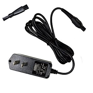 HQRP AC Adapter Power Cord Charger Works with Philips Norelco HQ8505 HQ-8505 272217190075 S3310 CRP136 BT9285 Replacement Plus Cleaning Brush