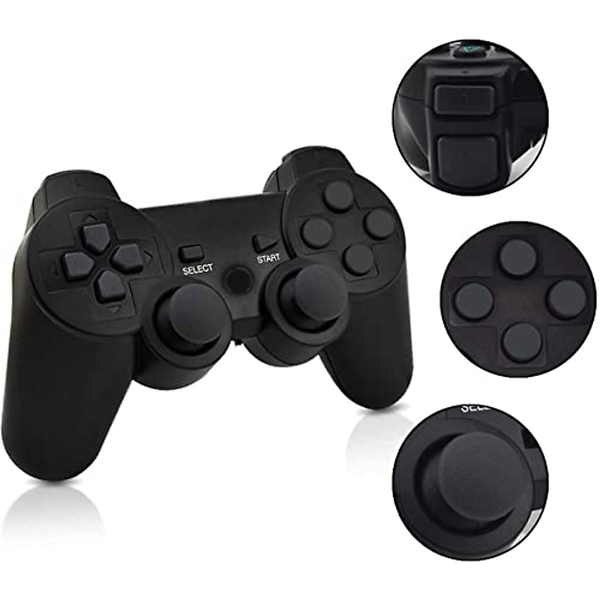 Prodico Wireless Controller for PS3,Double Shock Rechargeable Analog Controller for PS3 2 Pack