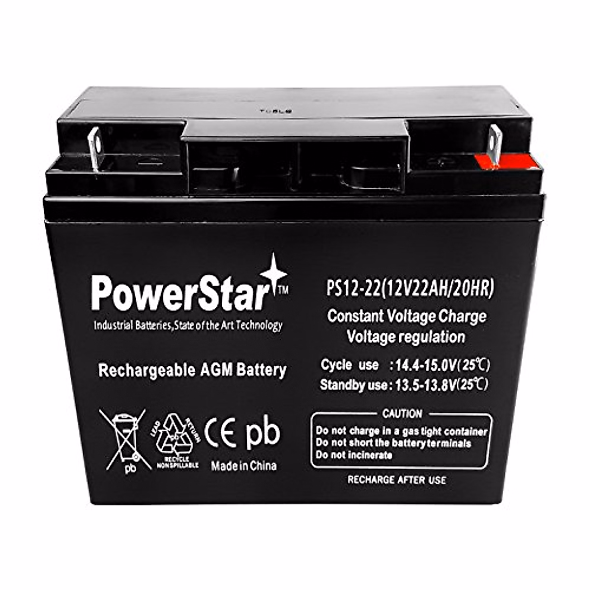 PowerStar 22AH Battery for 12V 18AH Jump n Carry JNC660 JNCAIR JNC 660 JNC4000
