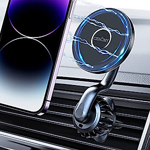 Ciencimy Compatible for MagSafe Car Mount [Strongest Magnet] Magnetic Phone Holder for Car [360° Adjustable] Air Vent Magnetic Phone Mount Fit for MagSafe iPhone 14 13 12 Pro Max Plus Mini