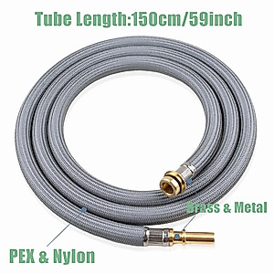 88624000 Pull-Out Hose for Hansgrohe Kitchen Faucets, Pull Down Spray Hose for 95507000 95506000, Kitchen Faucet Replacement Parts, 59inch