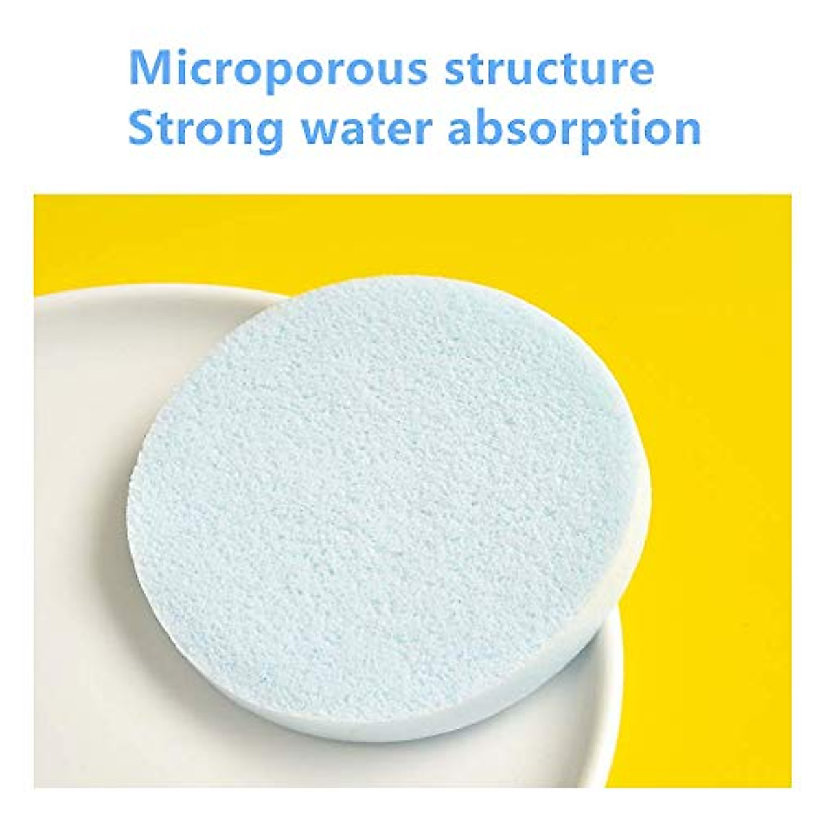 Facial Sponge Compressed 60 Counts Face Sponge Pads Exfoliating Spa Sponges for Facial Cleansing PVA Professional Face Cleanser Makeup Removal