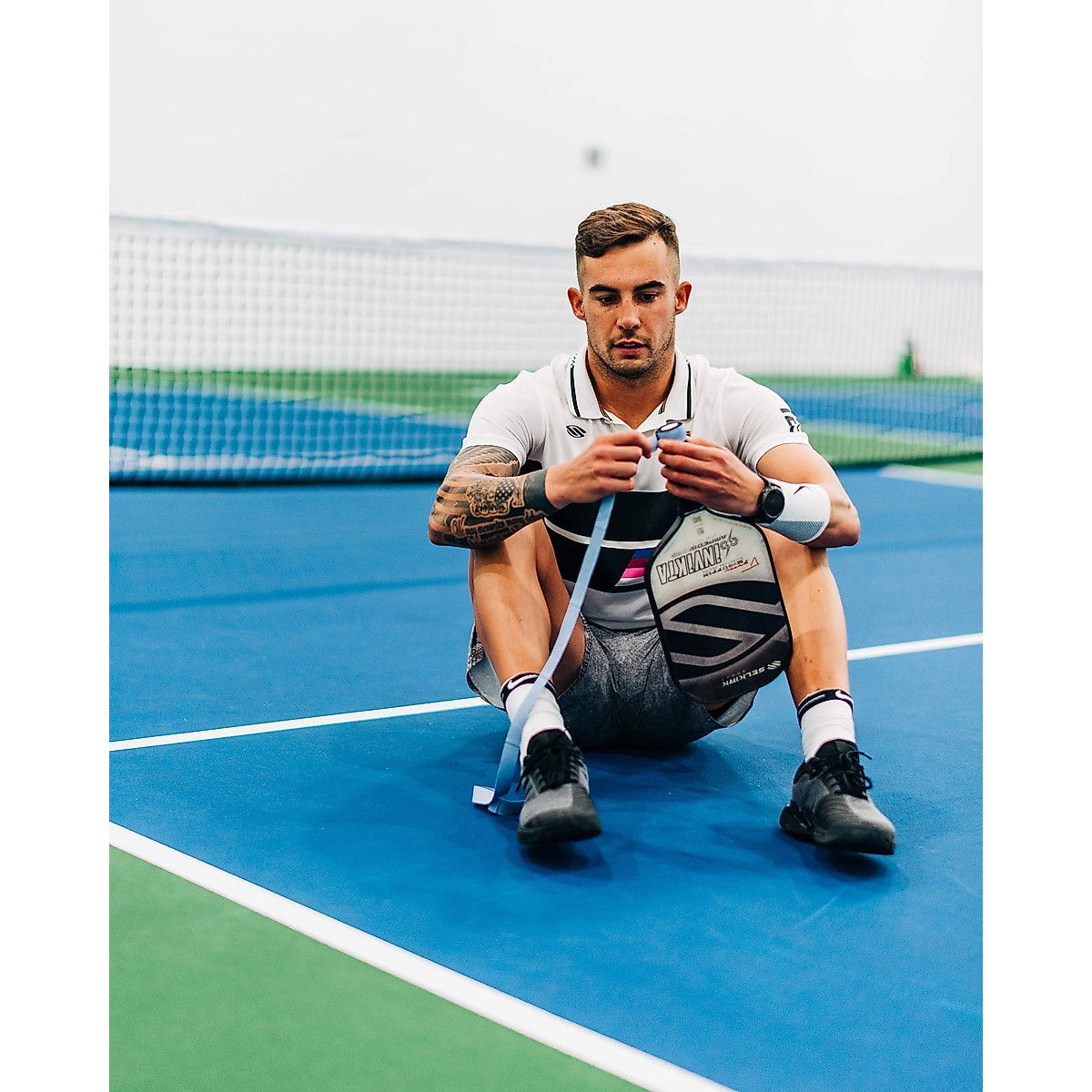 Tourna Pickleball Grip - Jar of 45 Over Grips Blue