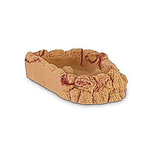 imagitarium Marbled Corner Deep Soaker Reptile Dish, Large