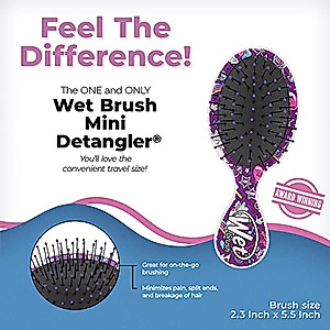 Wet Brush Squirt Detangler Hair Brushes - Llama Happy Hair - Mini Detangling Brush with Ultra-Soft IntelliFlex Bristles Glide Through Tangles with Ease - Pain-Free Comb for All Hair Types