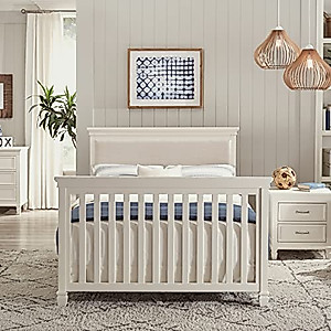 NAMESAKE Darlington 4-in-1 Convertible Crib in Warm White, Greenguard Gold Certified
