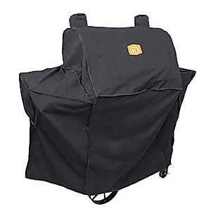 Oklahoma Joe's 22202150 Rider 1200 DLX Pellet Grill/BBQ Smoker, Black & Rider 900 & Rider DLX Pellet Grill Cover