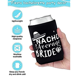 Fiesta Bachelorette Party Decorations Can Sleeves Favor for Nacho Average Bride Bridal Shower Mexico Bachelorette Party Supplies Can Sleeves 9-Pack