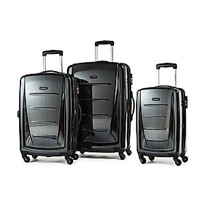 Samsonite Winfield 2 Fashion 3 Piece Spinner Luggage Set, telescoping_handle (Brushed Anthracite)