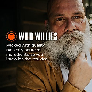 Wild Willies PROGRO Beard Growth & Revitalizing Conditioner Fortified with Biotin & Caffeine for Facial Hair Growth, Conditioner & Softener - Strengthens Follicles for Healthy Looking Beard, 4oz