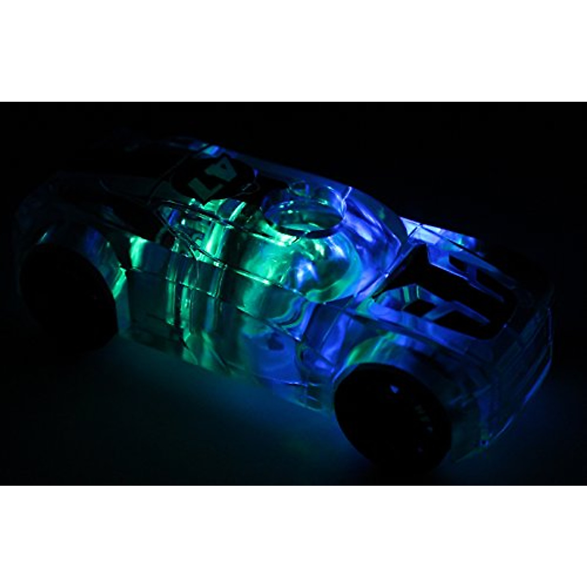 Marble Racers Light Up 1:43 Scale Race Car with Quick Shot Pull-Back Motor - Red Wheels