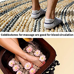 OUPENG Pebbles Polished Gravel, Natural Polished Mixed Color Stones, Small Decorative River Rock Stones 5 Pounds (80-Oz)