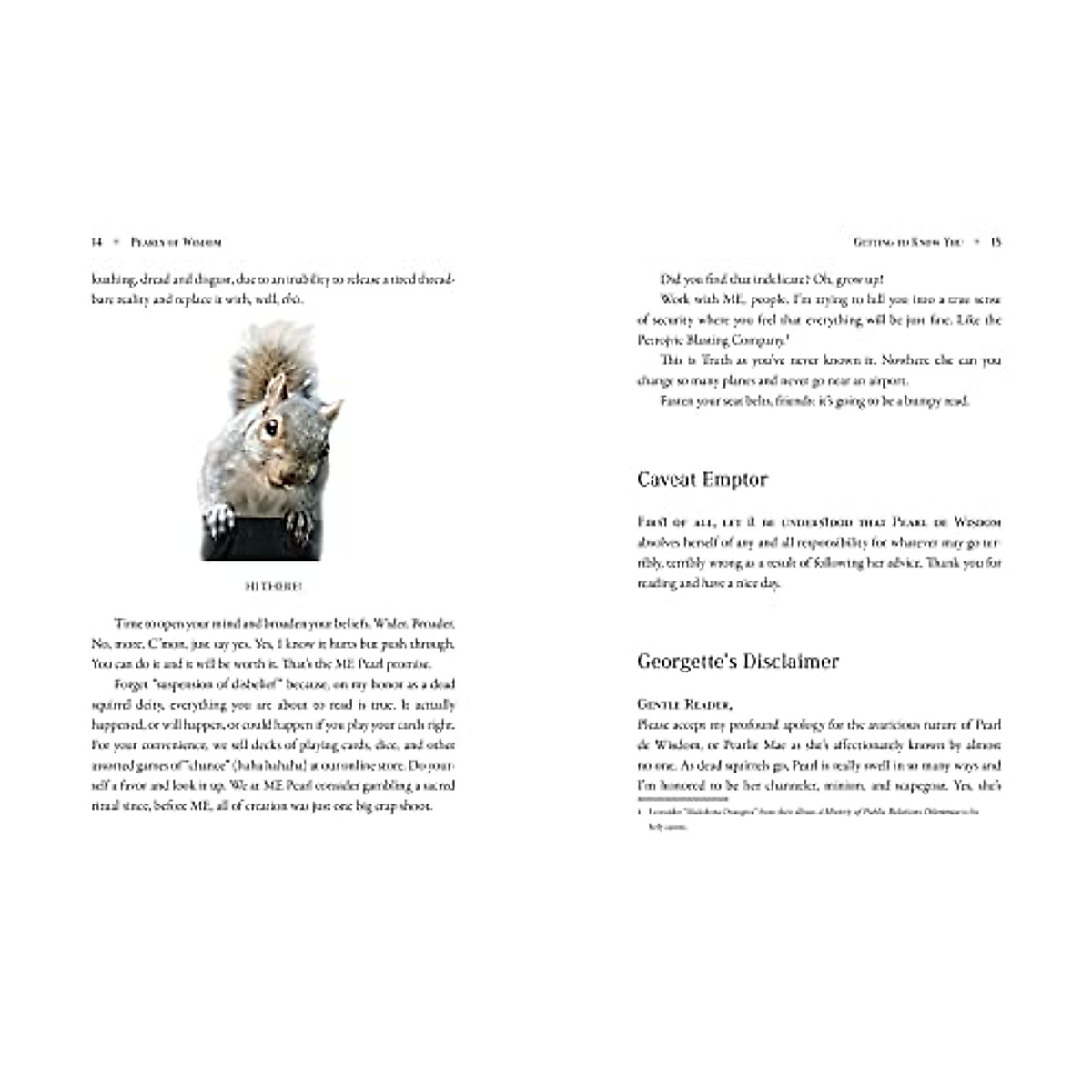 Pearls of Wisdom: Advice from a Dead Squirrel Who Knows Everything