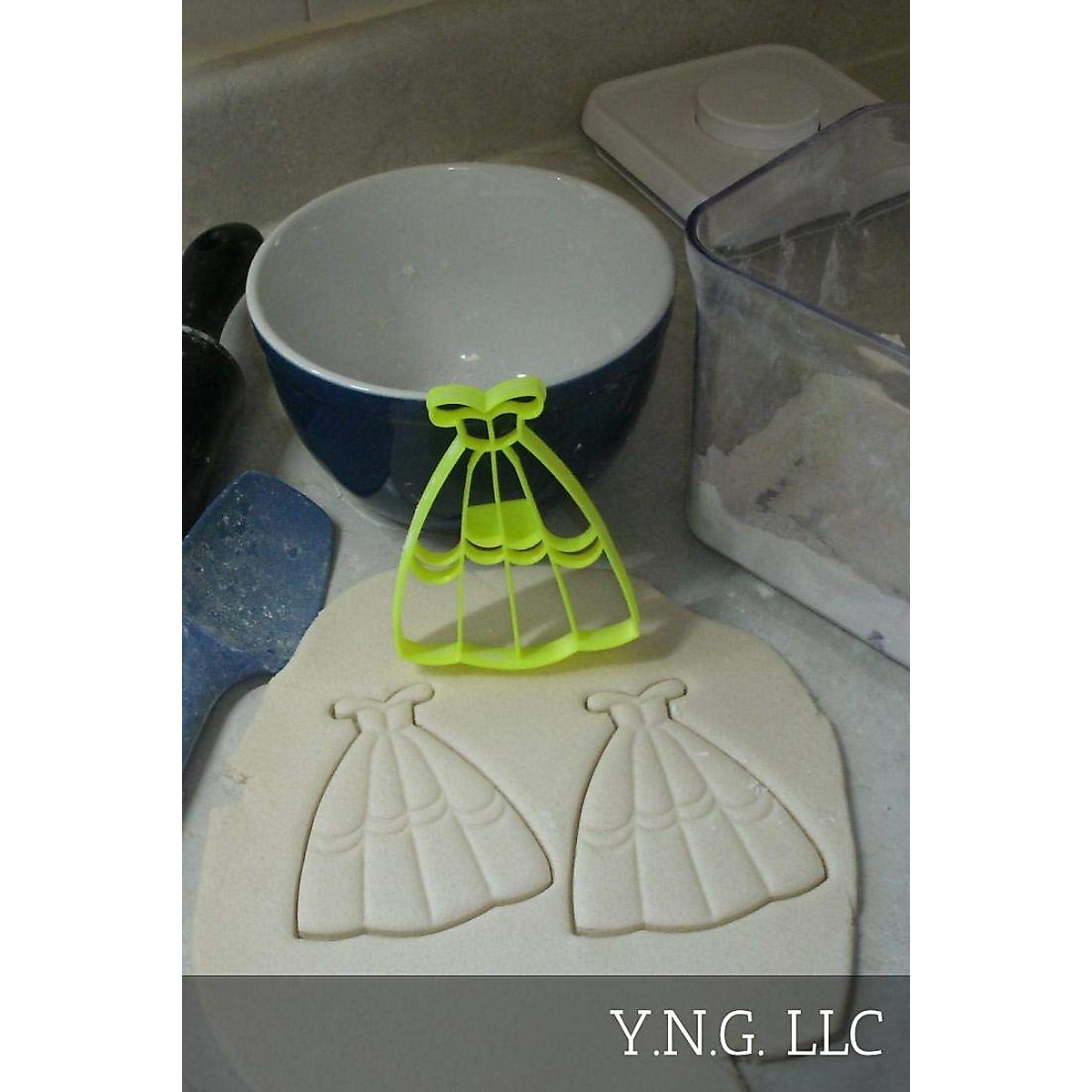 INSPIRED BY BELLE BEAUTY AND THE BEAST THEME PRINCESS DRESS COOKIE CUTTER MADE IN USA PR2908