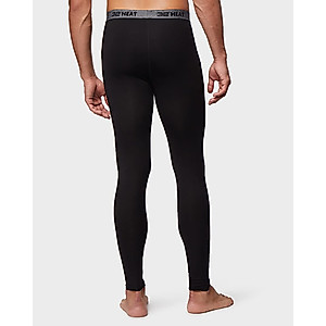 32° Degrees Men's Lightweight Baselayer Legging | Form Fitting | 4-Way Stretch | Thermal, Black, Medium