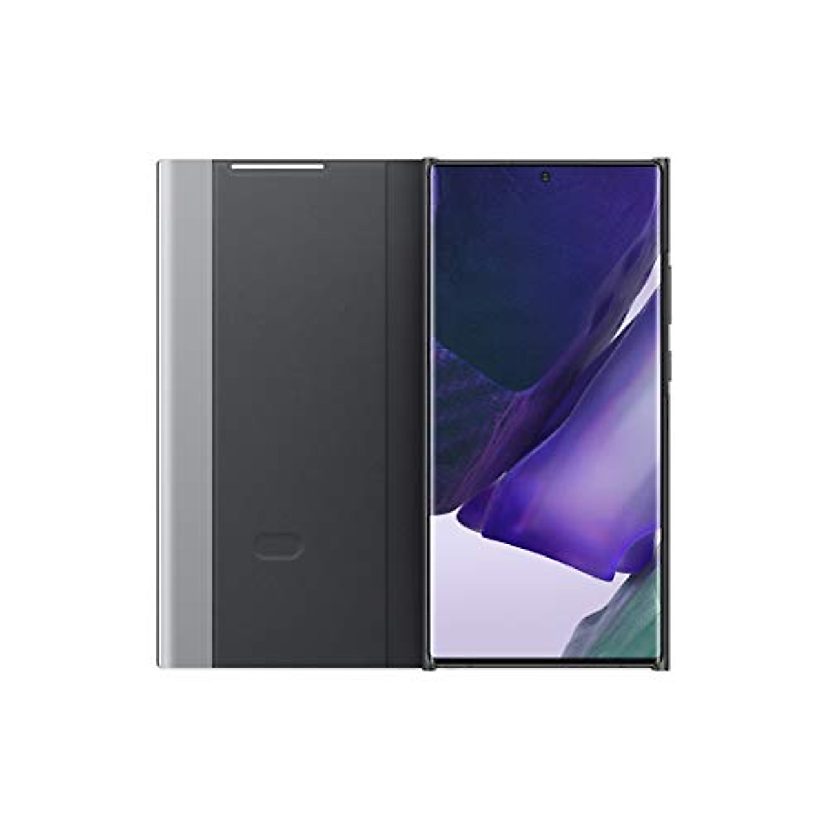 SAMSUNG Galaxy Note 20 Ultra Polyurethane Case, S-View Flip Cover - Lightweight, Black (US Version ) (EF-ZN985CBEGUS)