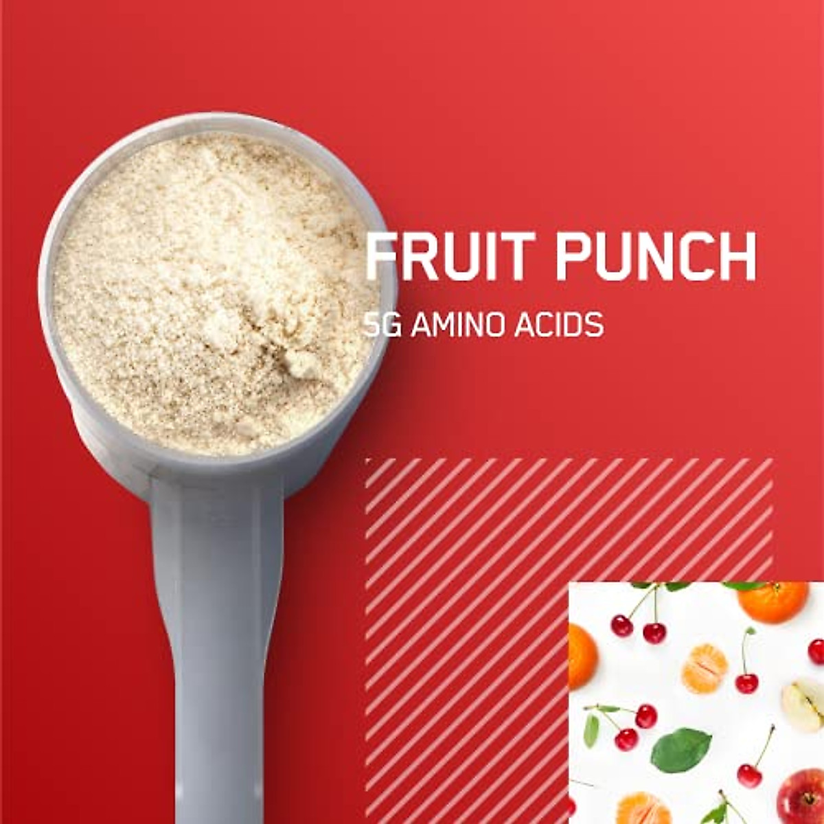 Optimum Nutrition Amino Energy Naturally Flavored Powder, Pre Workout, BCAAs, Amino Acids, Keto Friendly, Green Tea Extract, Energy Powder - Fruit Punch, 25 Servings, 7.94 Ounce (Pack of 1)