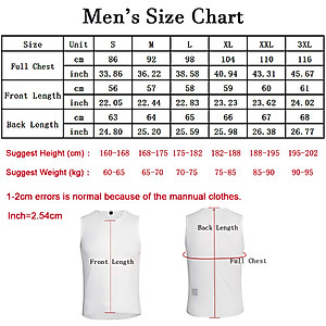 Coconut Ropamo CR 2 Pack Men's Cycling Base Layer Vests Sleeveless Quick Dry Bike Tank Top Breathable Bike Riding Undershirt (Black, X-Large)