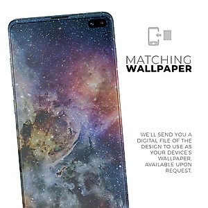 DesignSkinz Rust and Bright Neon Colored Stary Sky Protective Vinyl Decal Wrap Skin Cover Compatible with The Samsung Galaxy S20 (Screen Trim & Back Glass Skin)