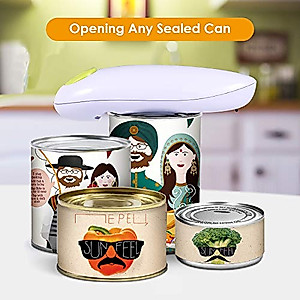 Procan Electric Can Opener, Restaurant can Opener, Smooth Edge Automatic Electric Can Opener! Chef's Best Choice, Best Kitchen Gadget for Arthritis, White