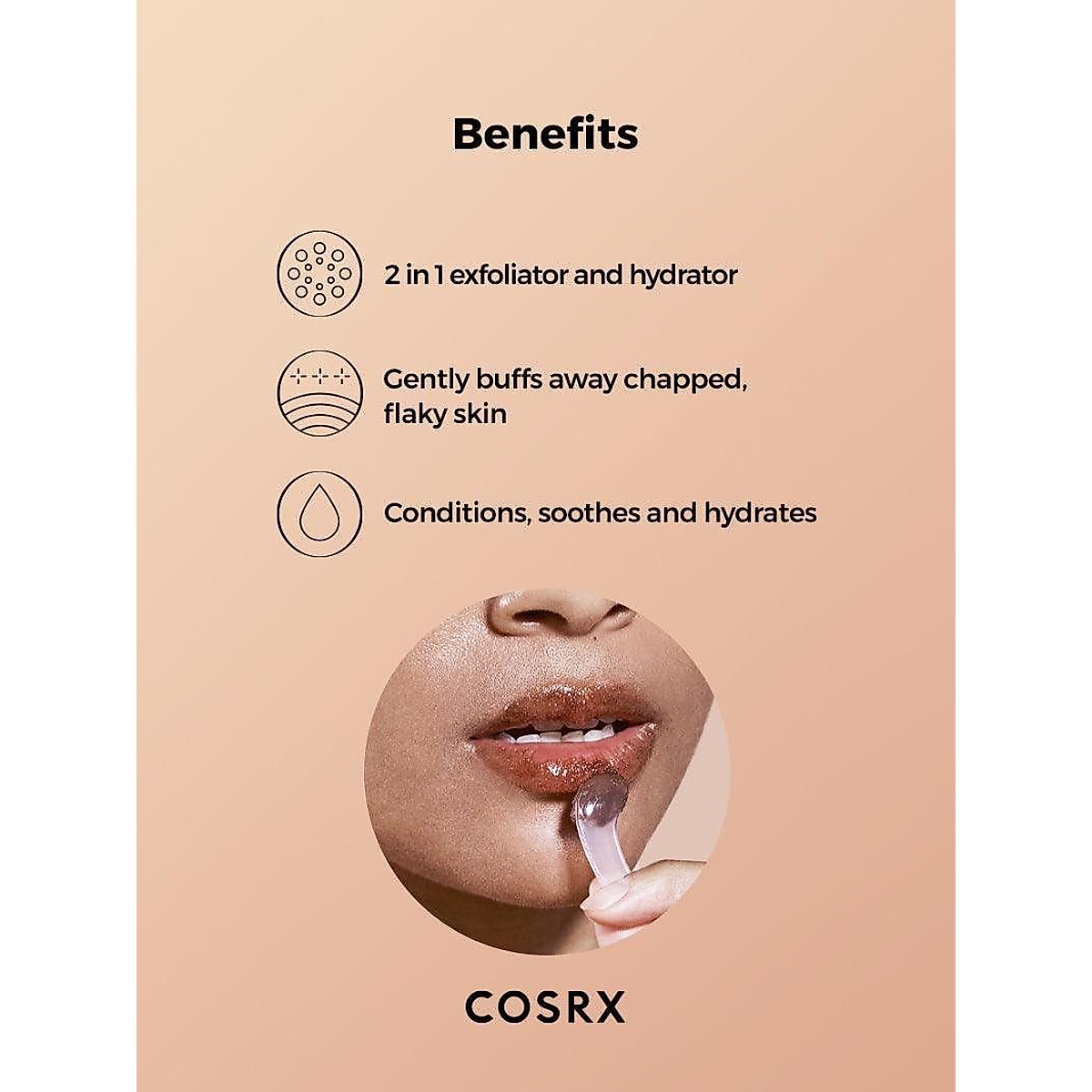 COSRX Lip Care Balm for Dry Chapped Lips, Enriched with Shea Butter, Sleeping Mask, Korean Skin Care, Animal Testing-Free, Artificial Fragrance-Free, Parabens-Free (Lip Scrub)