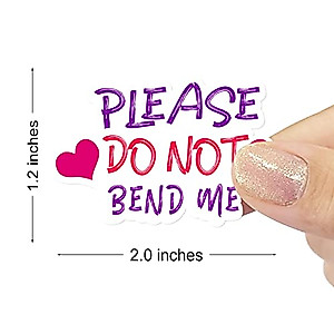 Please Do Not Bend Me Stickers,Thank You Stickers,Handmade Stickers,Small Shop Stickers,Envelopes Stickers for Small Business, Online Retailers,Handmade Goods,500 Labels Per Roll