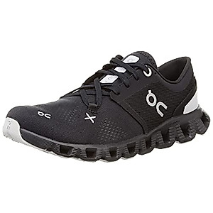 On Women's Cloud X 3 Sneakers, Black, 8.5 Medium US