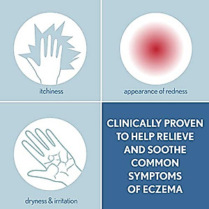 Aveeno Eczema Therapy Daily Moisturizing Body Cream for Sensitive Skin, Soothing Eczema Relief Cream, Colloidal Oatmeal & Ceramide for Dry & Itchy Skin, Steroid- & Fragrance-Free, 7.3 oz