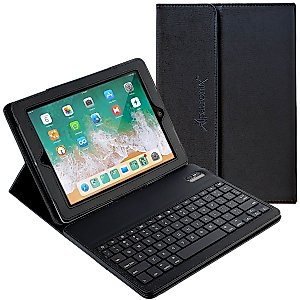 Alpatronix iPad Case with Keyboard, 9.7 inch KX130 Leather iPad Cover w/Detachable Wireless Bluetooth Keyboard Compatible w/Apple iPad 6 (2018), iPad 5 (2017), iPad Pro 9.7 & iPad Air 2/1 – Pink