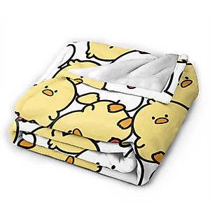 Chicken Blanket, Cute Cartoon Hen Super Soft Warm Bedding Bed Throw Blankets Girls Boys Gifts for Couch Bedroom Sofa Office, All Season Cozy Flannel Plush Blanket for Kids Adults, 50"X40"