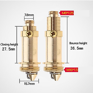 Copper Sink Drain Stopper Plug Replacement Basins Waste Plug Bolts Bathtub Stoppers Drain Plug Sink Stopper Bolts Sink Drain Clicks Clacks Plug Bolts Spring