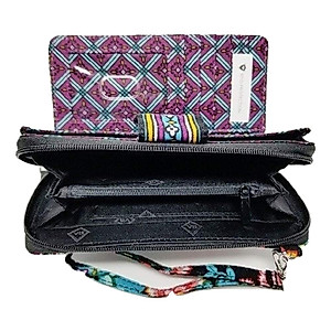Vera Bradley Iconic RFID Combo Wristlet in Vines Floral